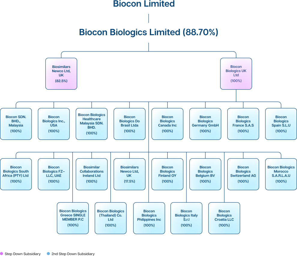 Corporate Structure - Biocon Biologics